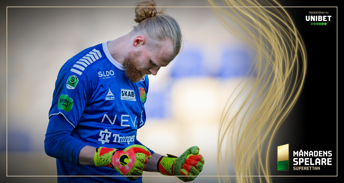 Mathias Karlsson månadens spelare i april - Superettan